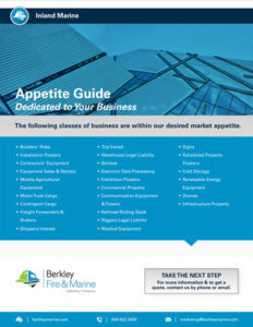 Appetite Guide - Berkley Fire & Marine